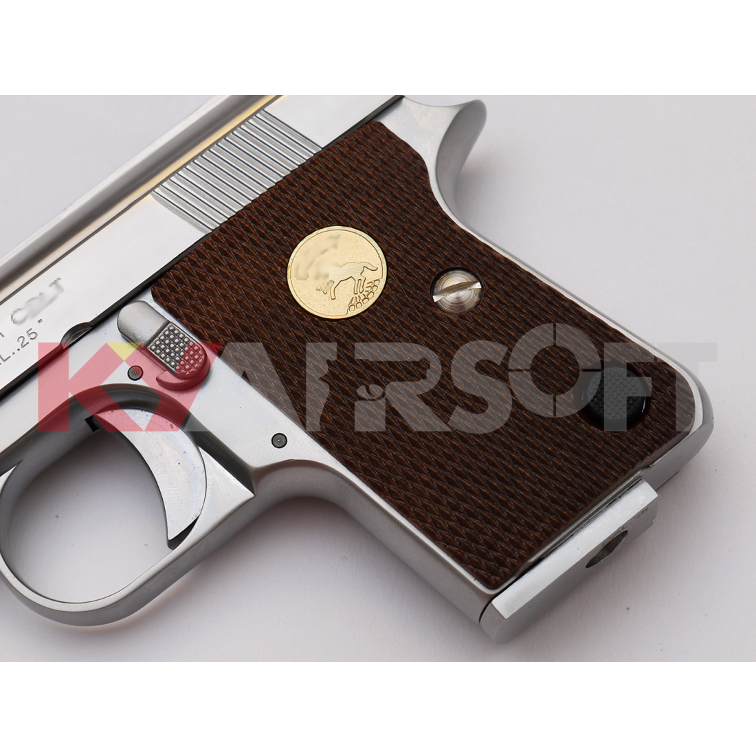 KY custom WE CT25 GBB pistol (Silver, JUNIOR 25 Marking) - Guns