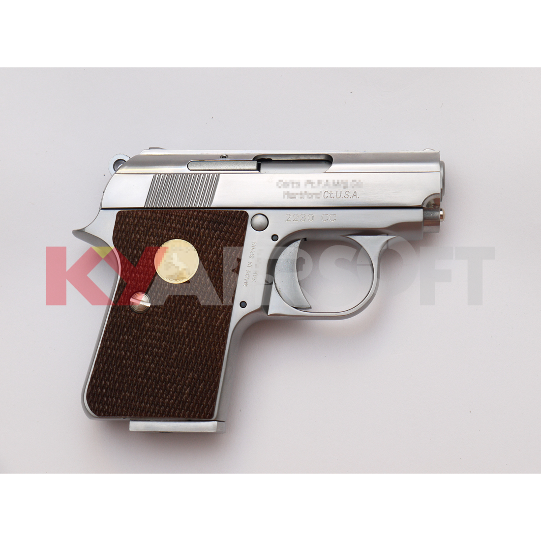 KY custom WE CT25 GBB pistol (Silver, JUNIOR 25 Marking) - Guns