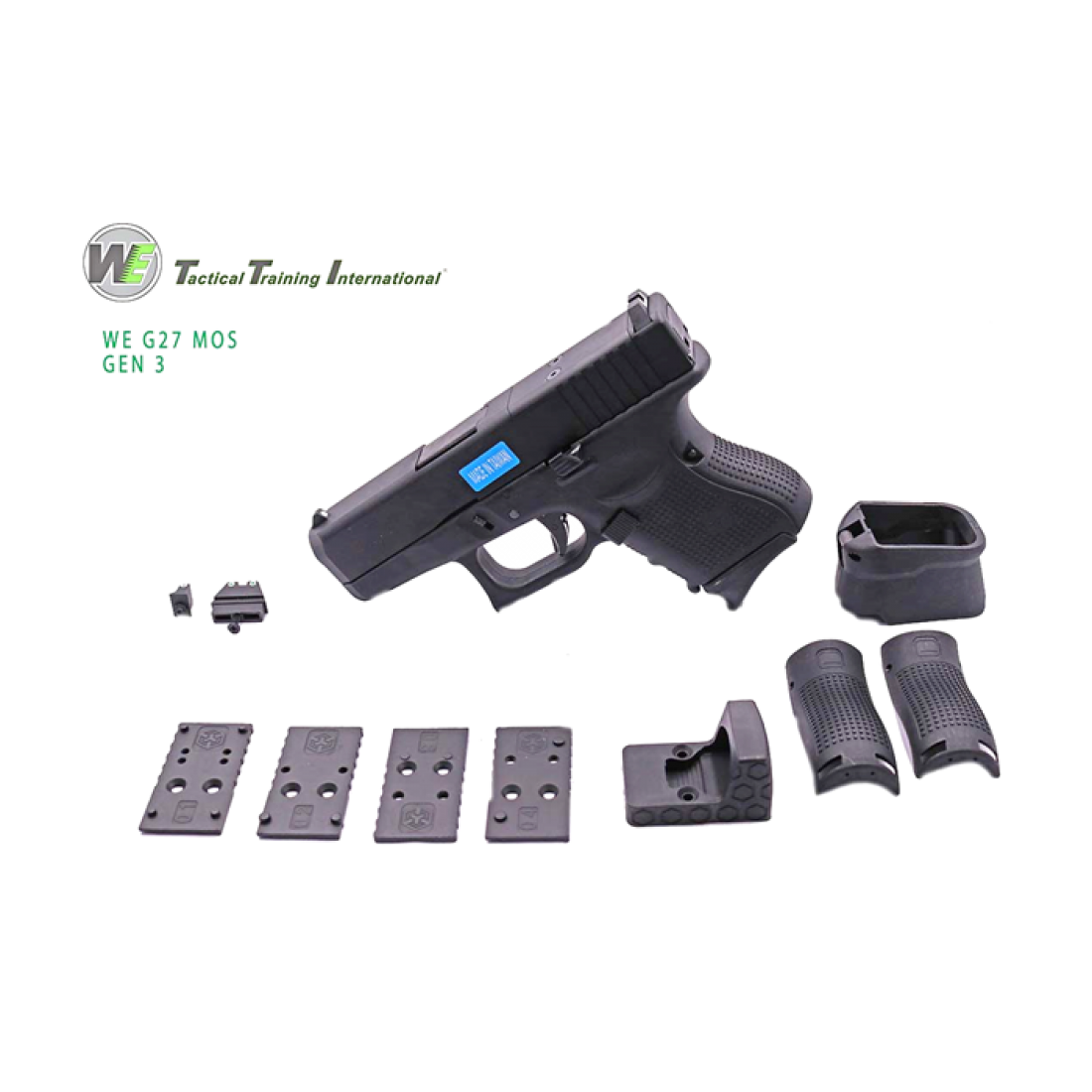 WE G27 GEN3 MOS BK - G27 - WE G Series (Glock) - WE Pistols (GBBP) - Guns