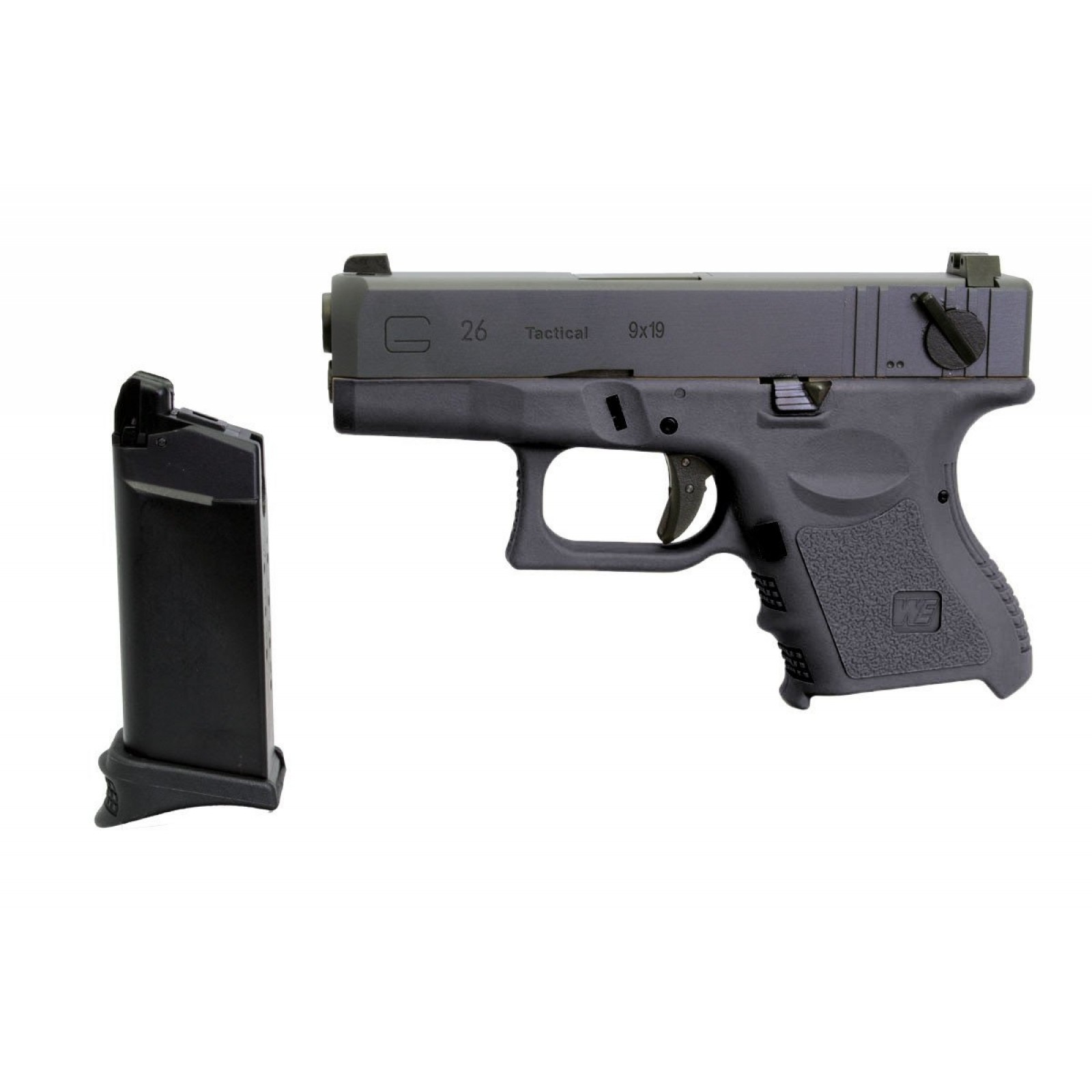 WE G26 GEN3 BK - G26 - WE G Series (Glock) - WE Pistols (GBBP) - Guns