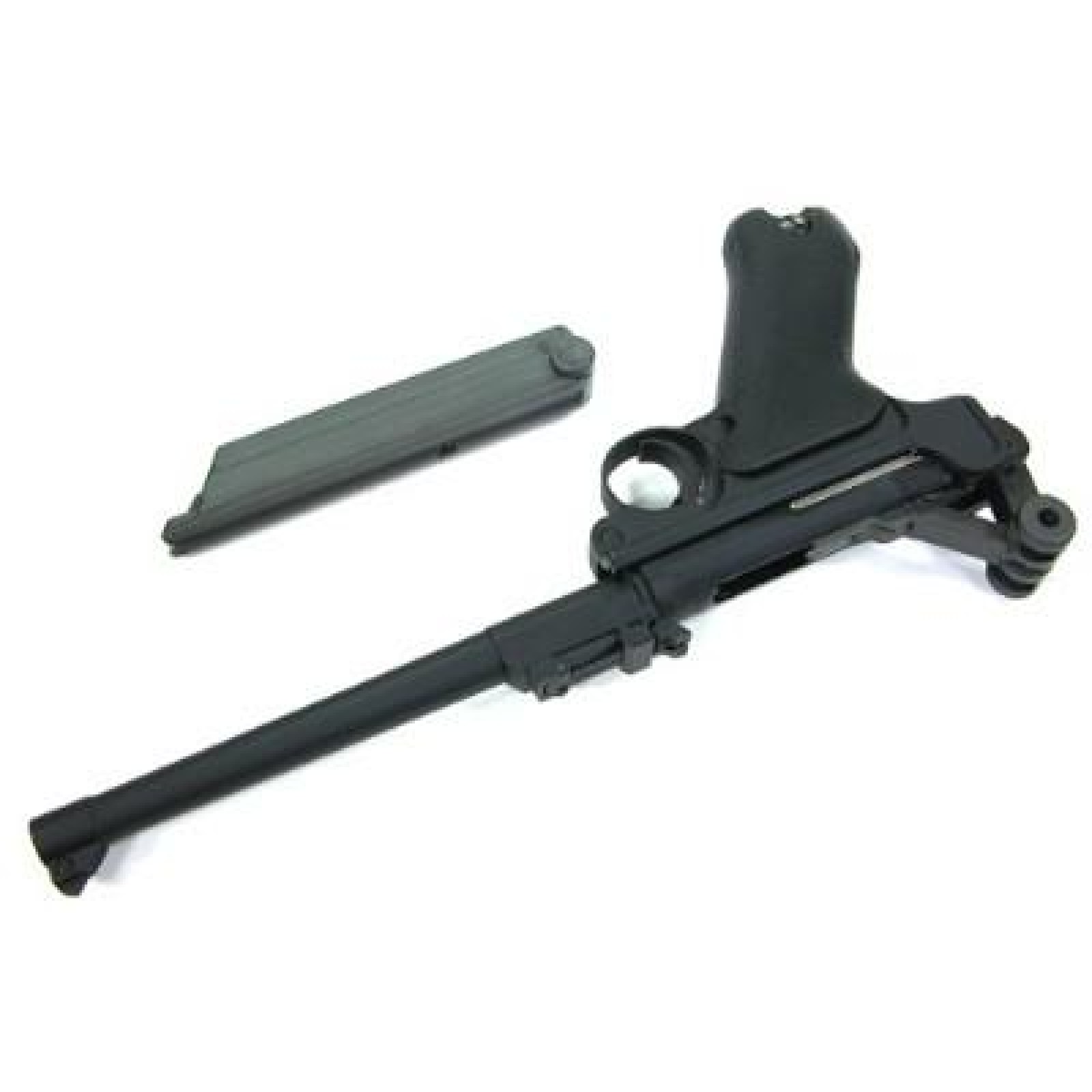 WE P08(L) 8" Black GBBP - WE World War II Series (P08 / Hi-Power Browning / P38 / M712) - WE ...