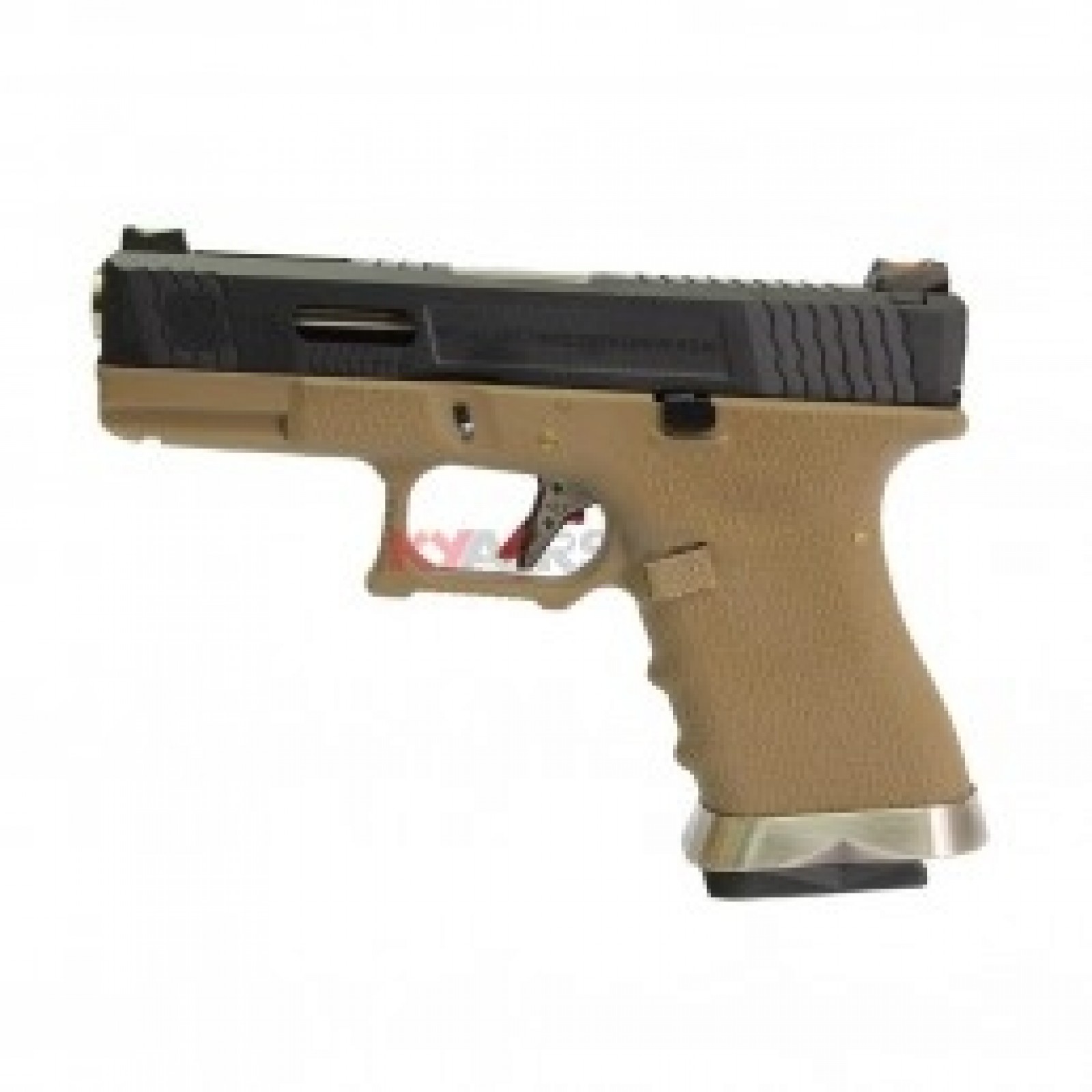 WE G19 T2 BK/SV/TAN (2 Magazine bundle)