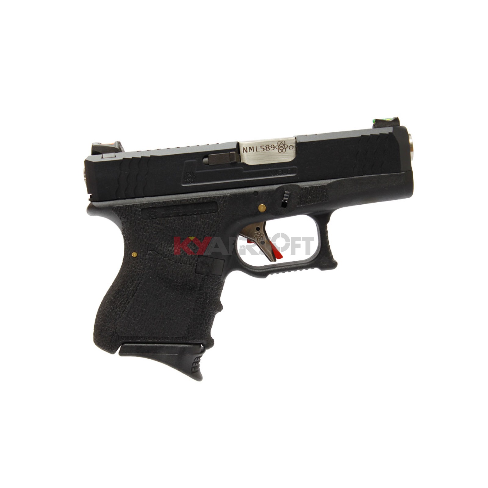 WE G26 T5 BK/SV/BK - WE G Series (Glock) - WE Pistols (GBBP) - Guns