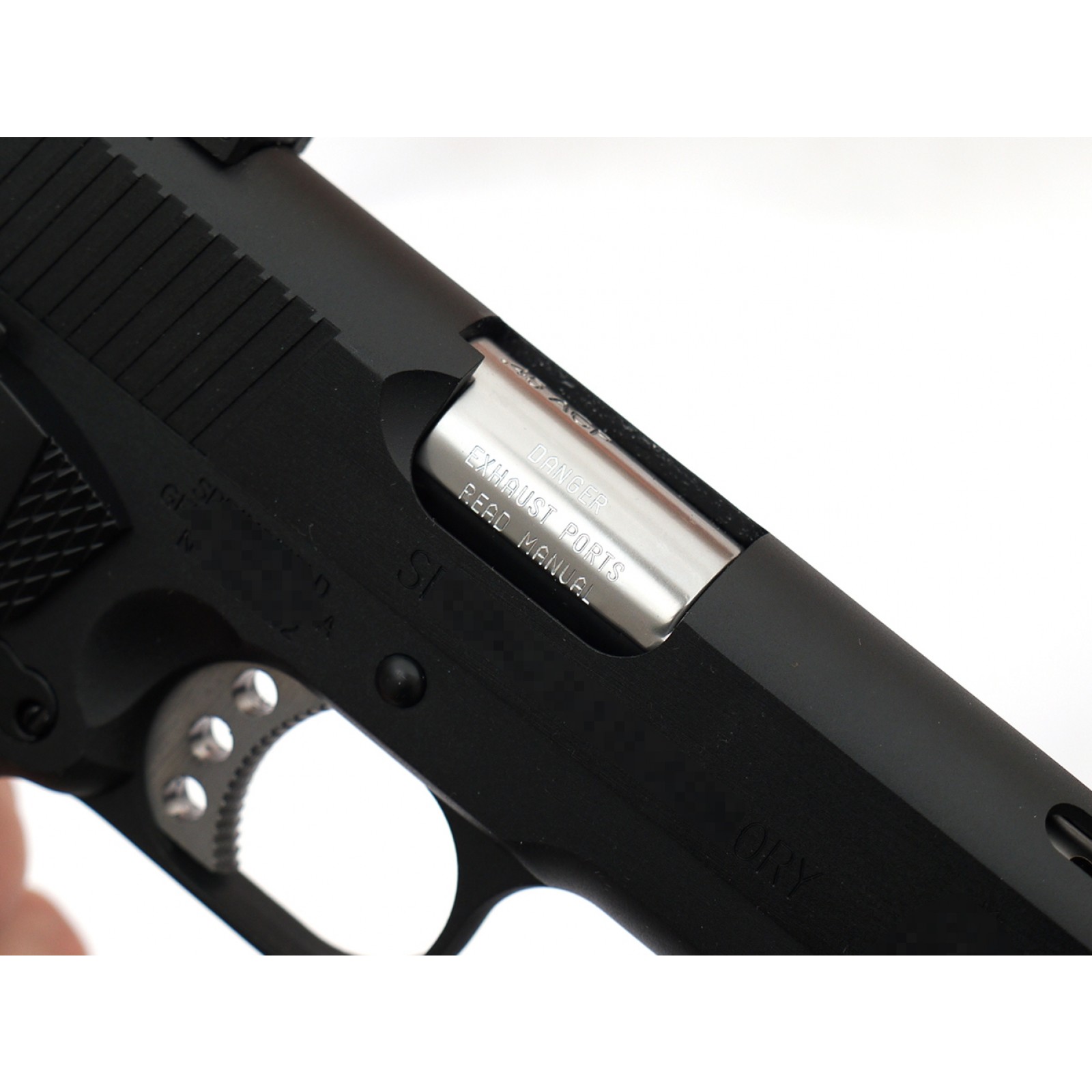 AW custom NE1202 BK GBB Pistol (V12 CNC custom marking) - CNC marking ...